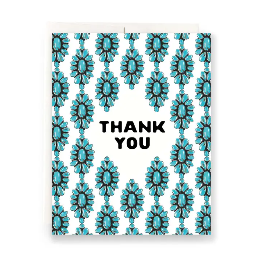 Turquoise Thank You Card – Sierra Winter